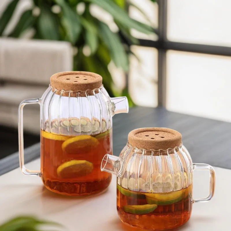 High Temperature Resistant Glass Teapot - 1600ml Capacity