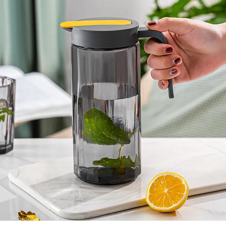 32oz 1Liter Round Glass Water Juice Jug With 4pcs Glass Cup Glass ...