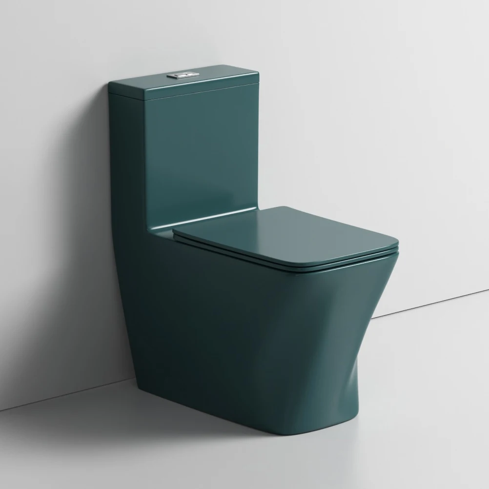 Customizable Color Sanitary Ware Matt Black Wall Hung Basin and One ...