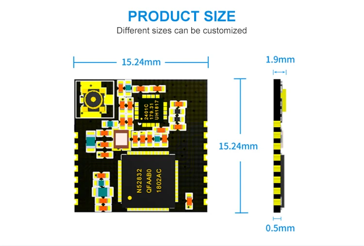 Holyiot Nordic Nrf52832 Bluetooth Beacon Long Distance For Transmitter Module Buy Ble Low 