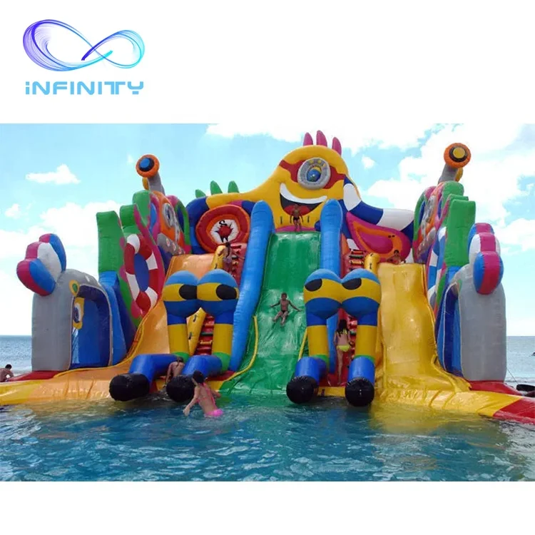 Giant Water Inflatable Amusement Park - INFINITY Slides