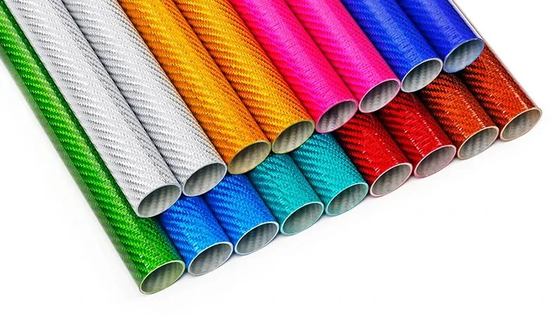 Oem Colorful Carbon Fiber Tube Custom Red,Blue,White,Golden,Teal Carbon ...