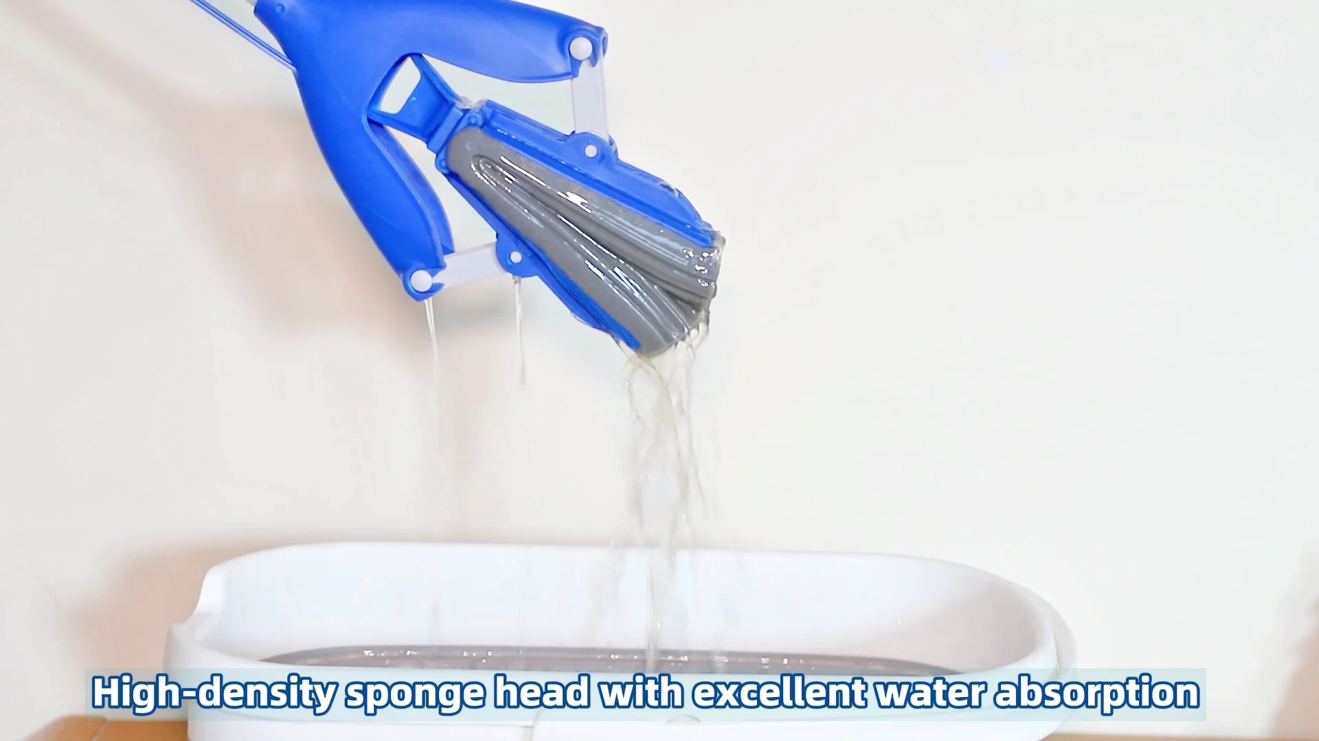 Jesun Self Wringing Sponge Squeeze Mop With Extendable Long Handle ...