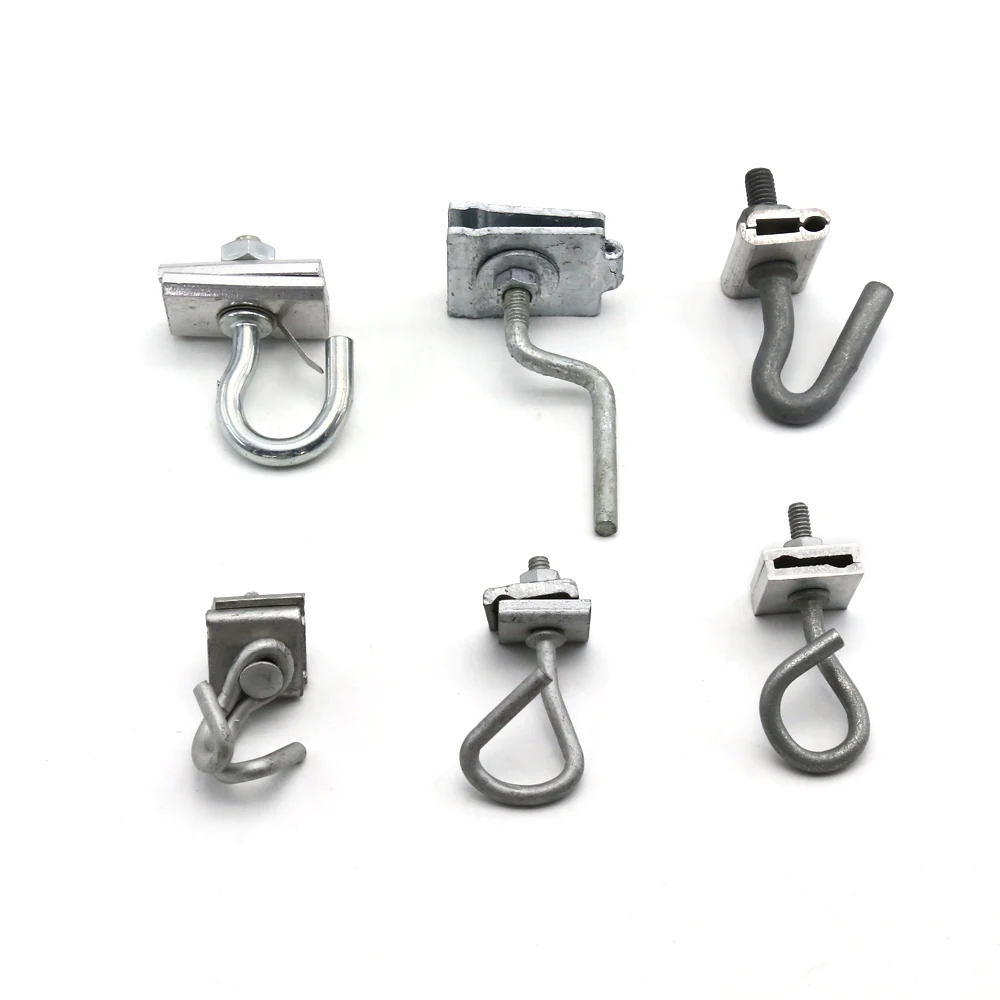 Pole Line Hardware Fiber Optic Cable Q Span Clamp - Galvanized Steel ...