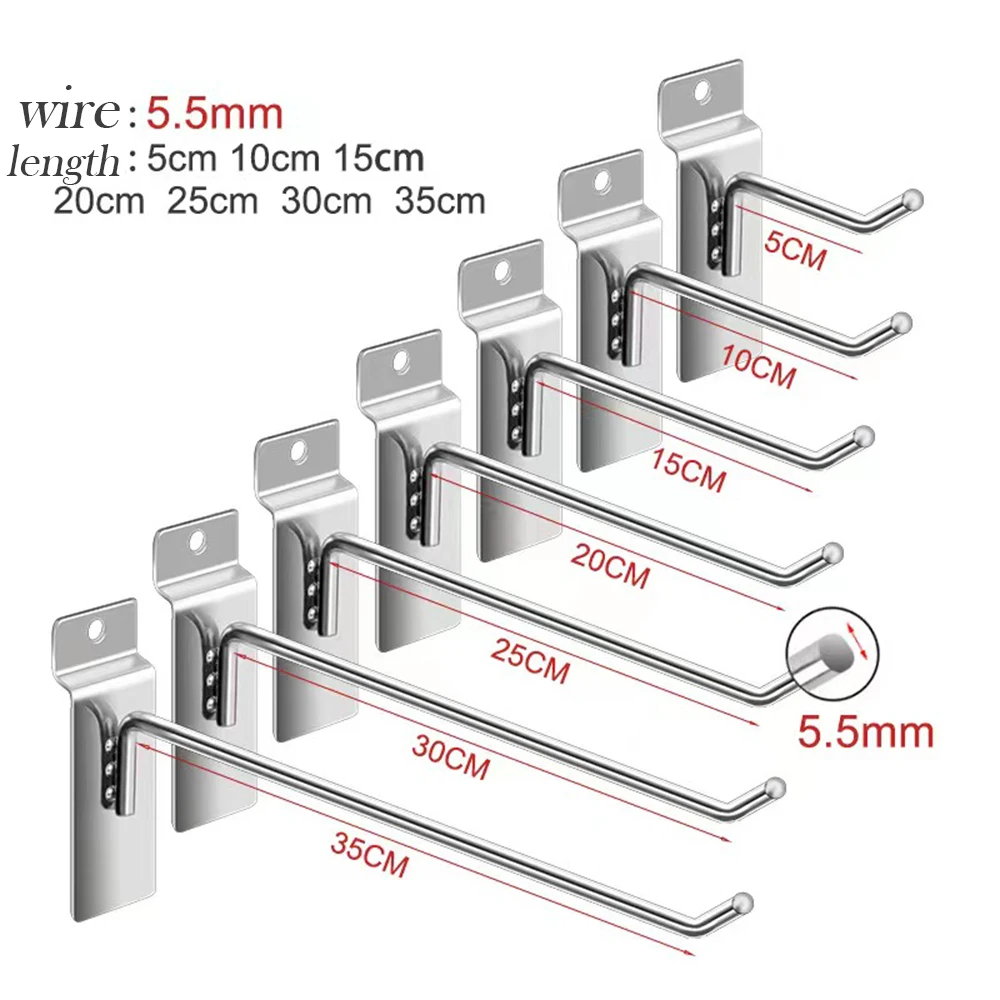 Customization Metal Pegboard Hook Supermarket Stainless Steel Display ...