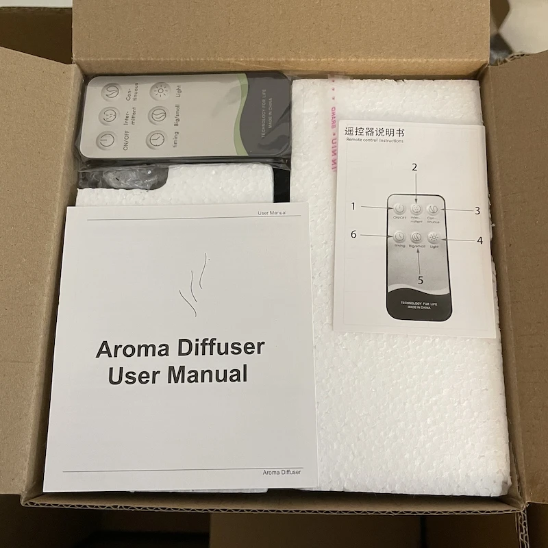 120ml 3D Glass Aroma Defuser Diffusor 3 in 1 Cool Mist Electric Glass ...