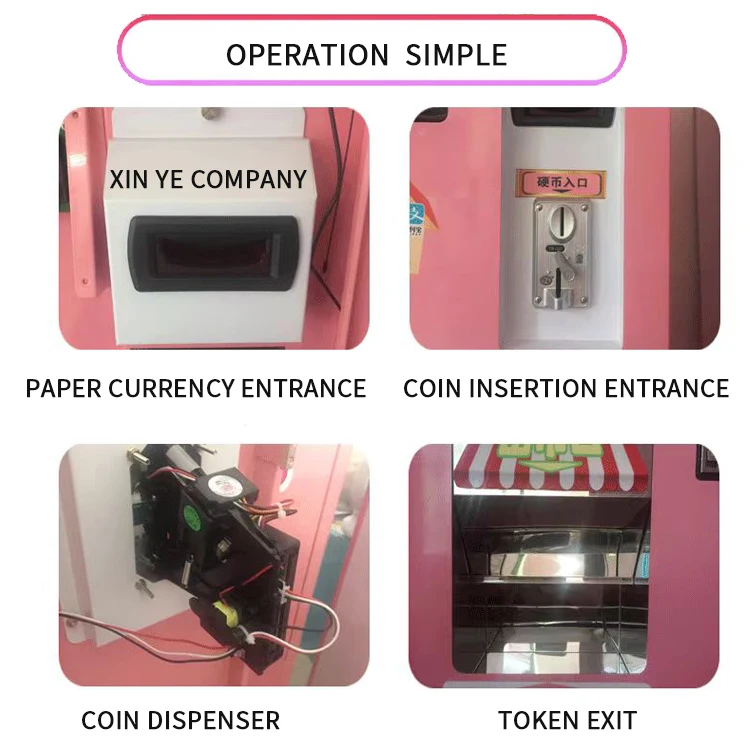 High Quality Shopping Mall Coin Pusher Token Vending Game Machine With ...