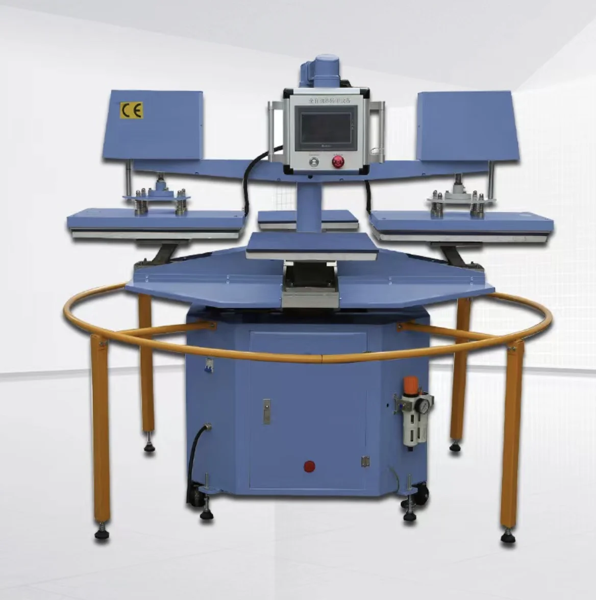 Hot Stamping Machine Independent Temperature Control Double Head Four ...