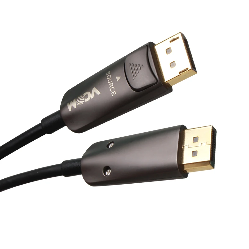 DP Version 1.4 Optical AOC Video Cable 10M 20M 50M Fiber Optic 32Gbps ...