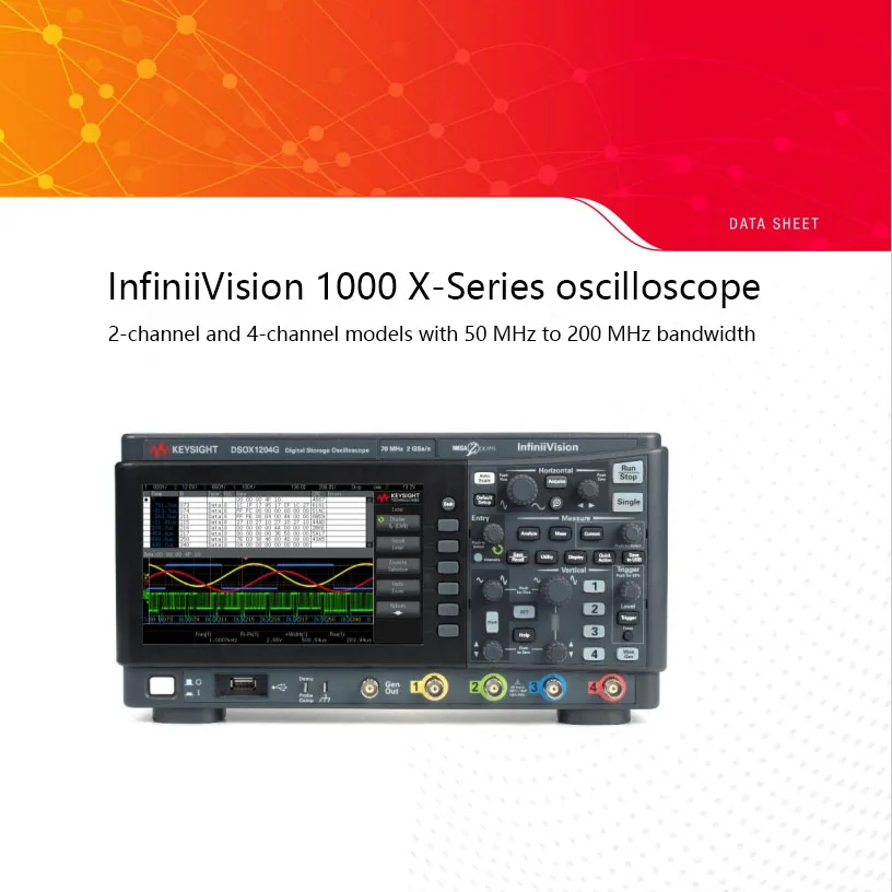 Keysight Bandwidth 50 MHz 2 Analog Channels 100000 Waveform Refresh ...