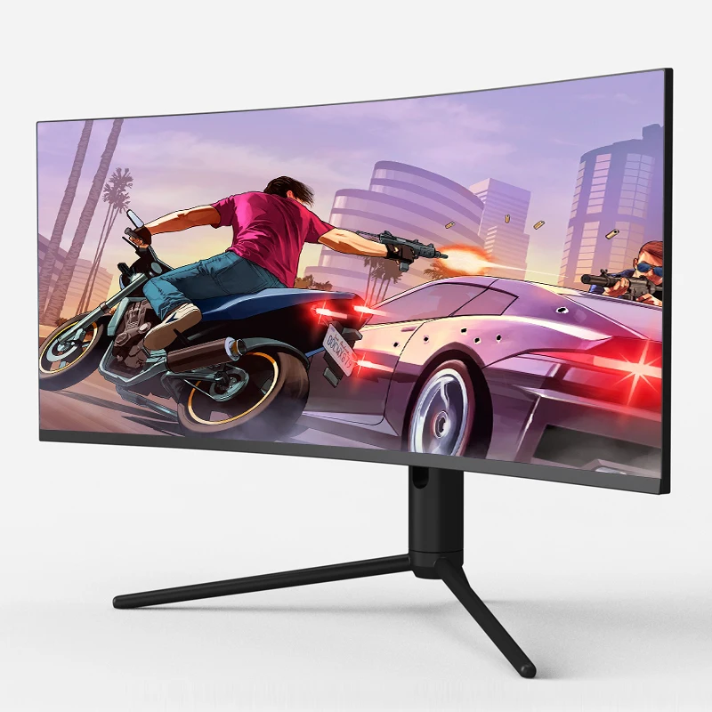34 Inch Curved Monitor 144hz - Ideal for Gaming & Office