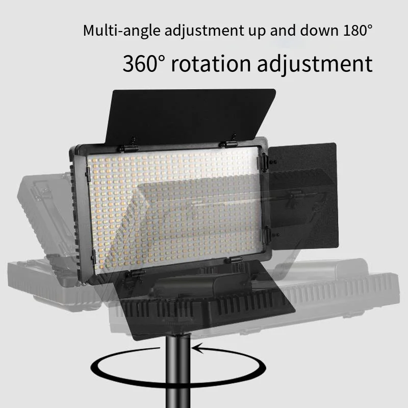 LED-U800 40/50W Led Video Light Panel Bi-Color 3200-5600K Photography ...