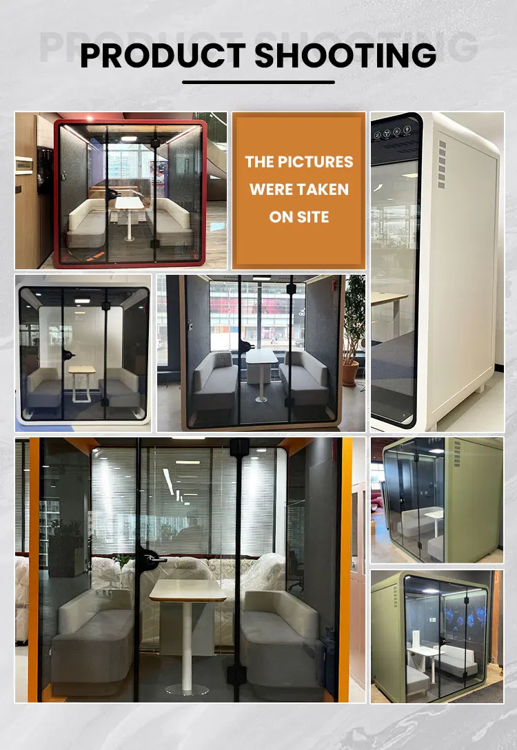 Customized Noise Reduction Sound Proof Work Meeting Pod Soundproof ...