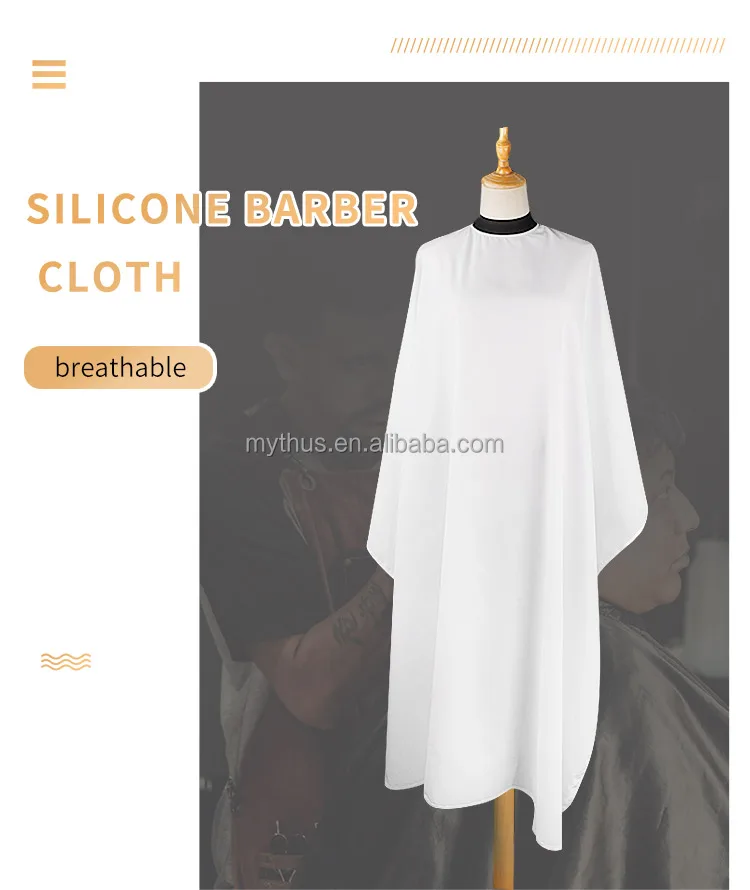 Dropshipping Barbershop Silicone Neck Hairdressing Cape Waterproof Hair ...