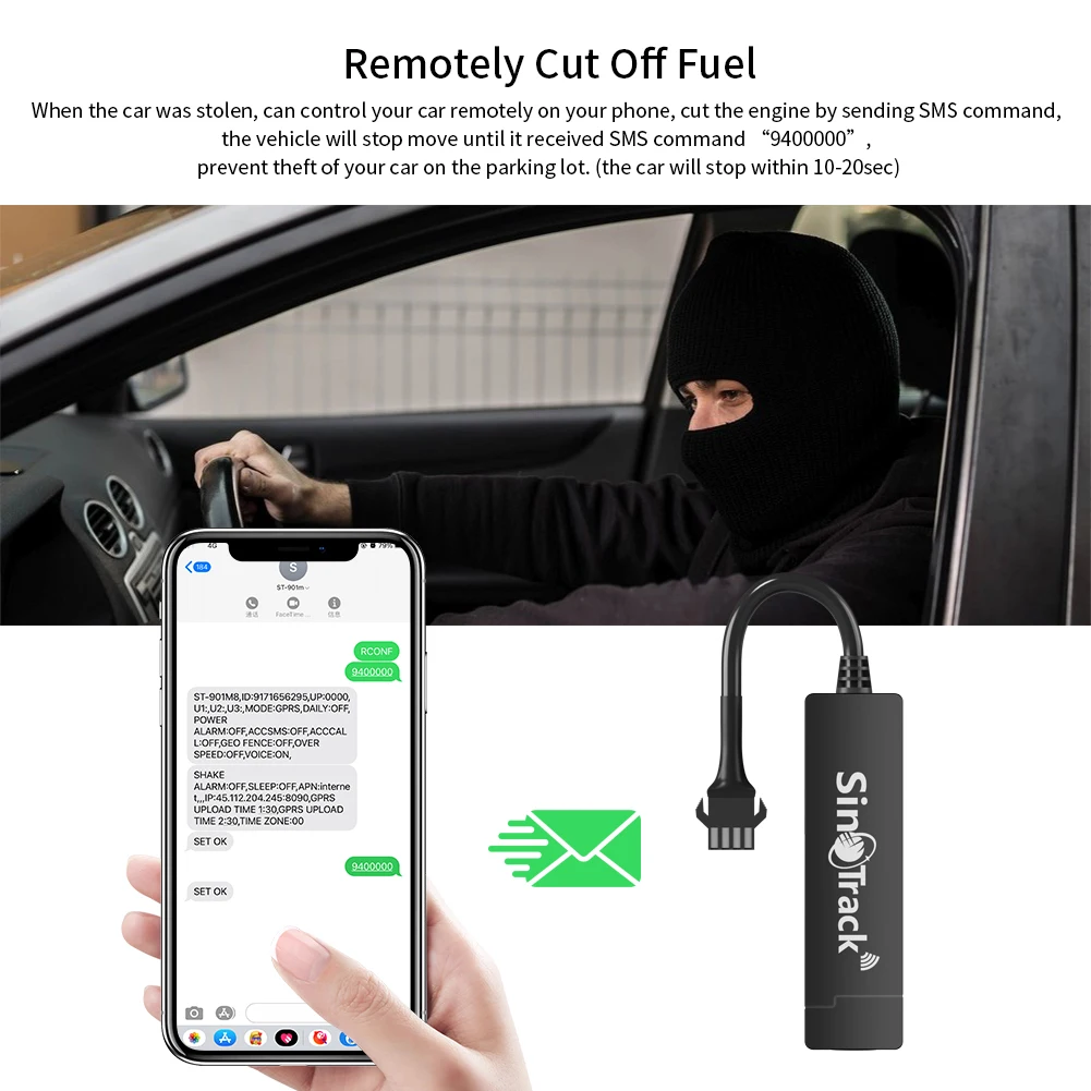 Sinotrack ST-901A Mini Motorcycle Car Tracking Device GPS Locator