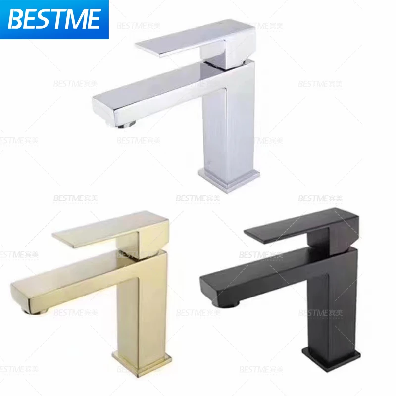 Fashion Gold Taps Wholesale Pillar Mounted Bathroom Basin Hot Cold ...