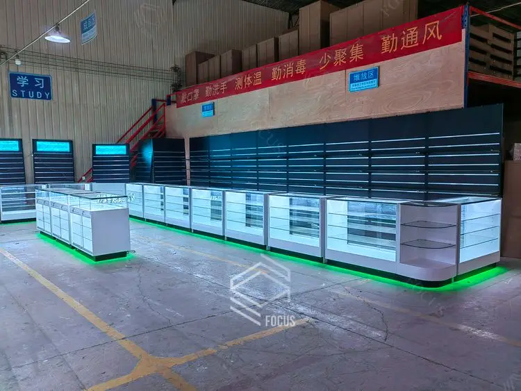 Hookah Lounge 3D Design Shisha Display Rack Lock Tobacco Glass Cabinet ...