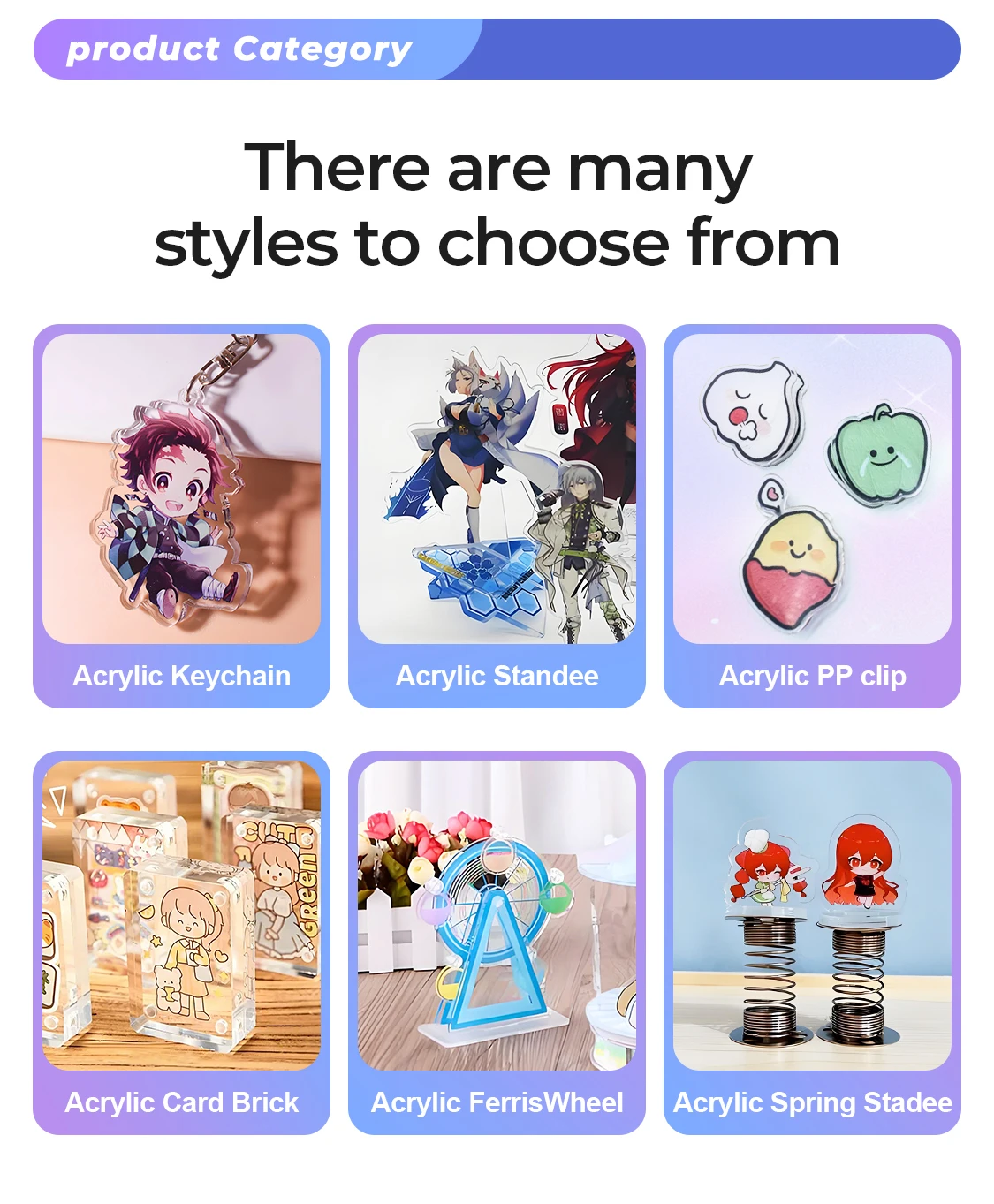 HanXin Custom Anime Acrylic Standee Personalized Custom Acrylic Anime ...