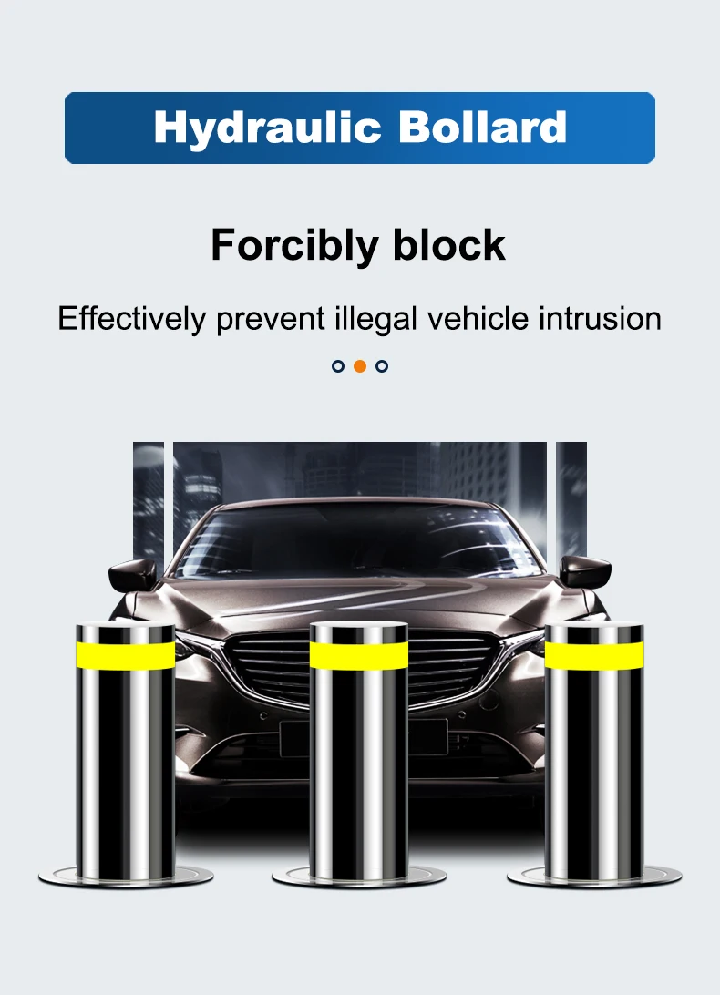 Bolardos hidráulicos de bolardo de alta seguridad de hormigón eléctrico ...