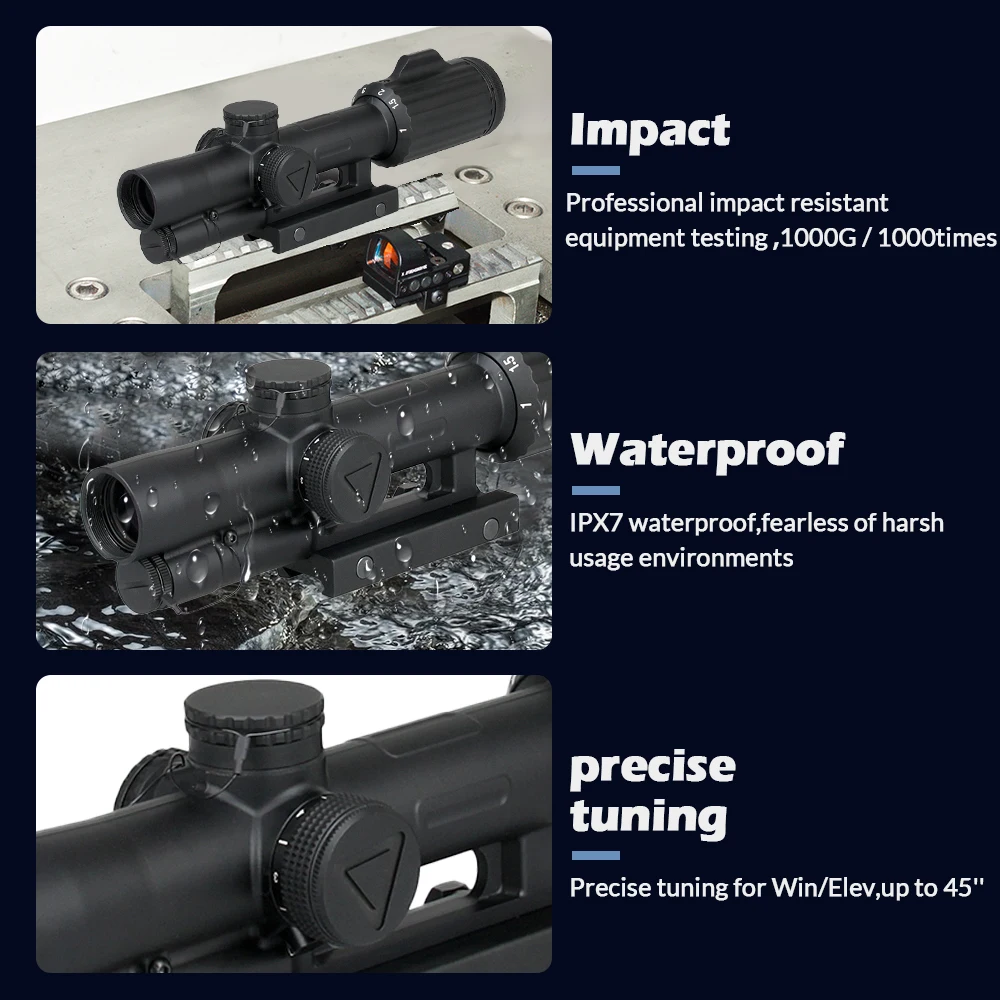 1-6x24 Ffp Hunting Scope Quick Shooting Accessories Optical Sight Fast ...