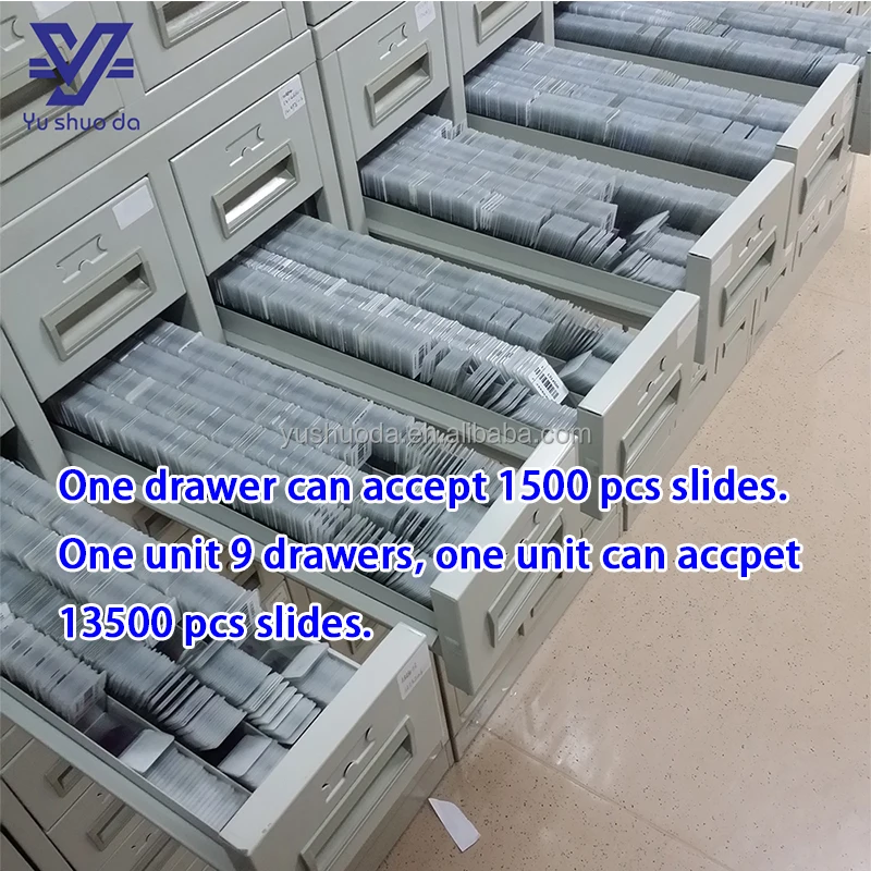 Pathology Lab Consumables - 9 Drawers Slide Storage Cabinet