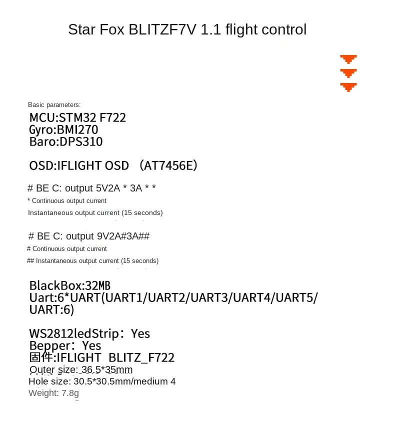 飞行闪电战stm32 F722 F7飞行控制器w闪电战e55 55a 4合1 Esc 2-6s Dshot150 300 600 Fpv无人机 ...