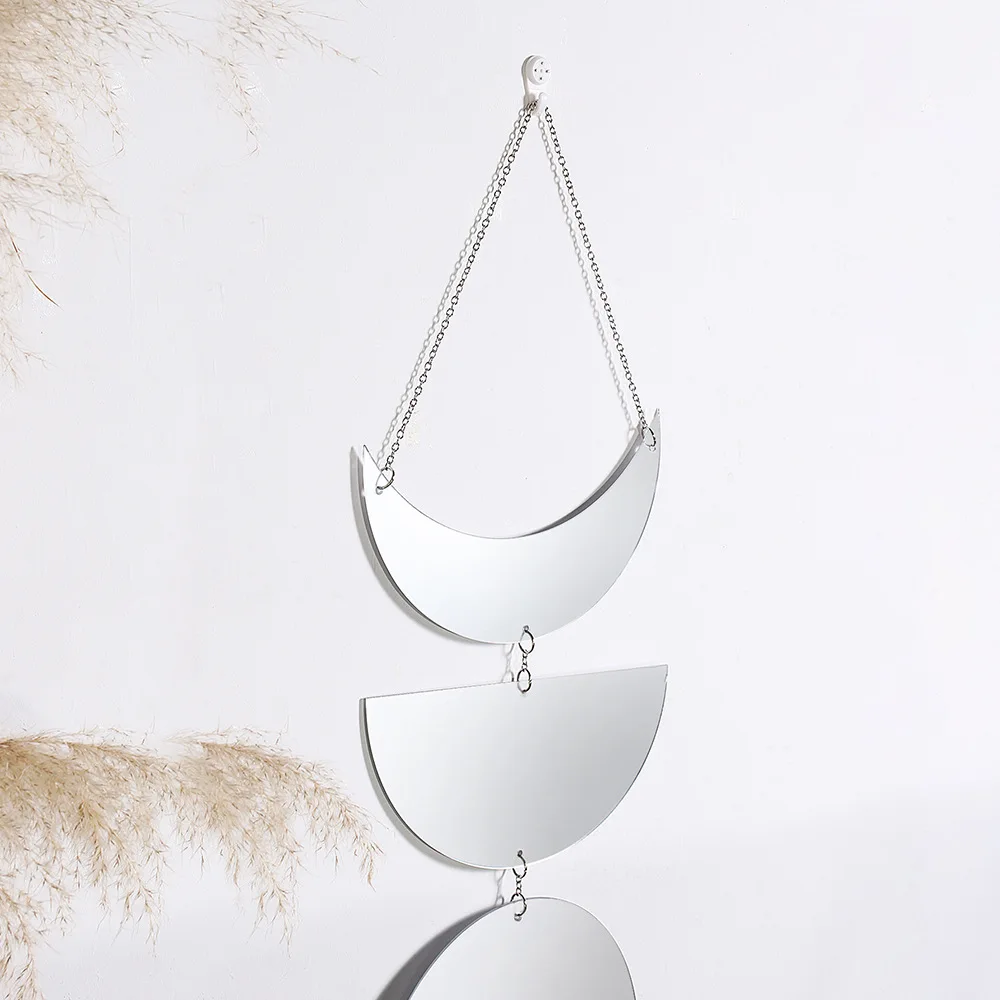 Interior Design Moon Phases Decorative Mirrors Boho Room Decor Bohemian ...