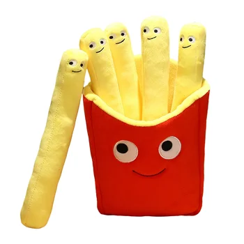 Custom Kawaii Food Plushies Fries Shape Stuffed Pillow Toys Creative ...