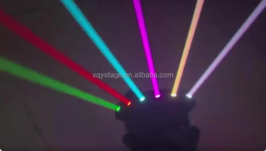 6 Eye RGB Laser Moving Head Light - DMX512 Controller for DJ Stage ...