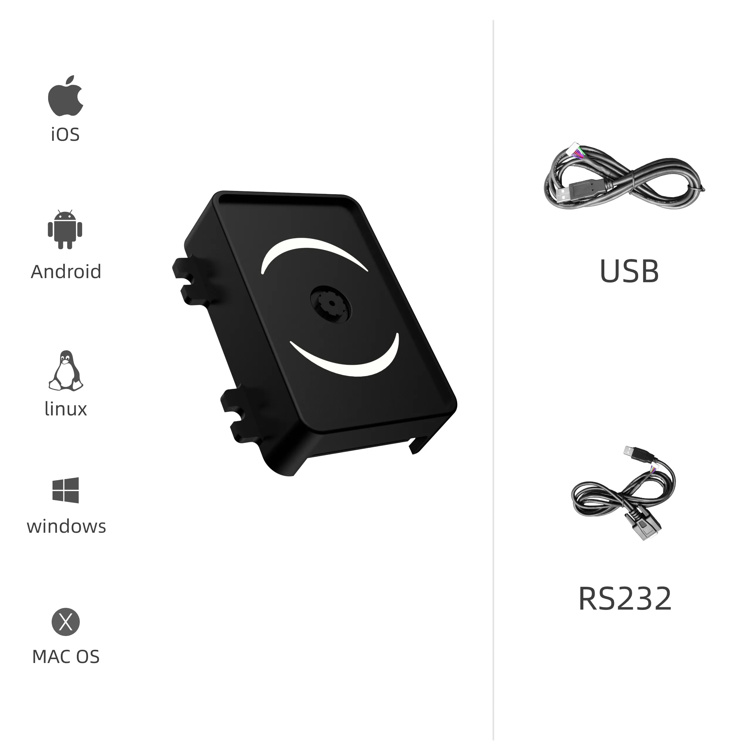 Vguang QT680 Embedded Mini 2D Barcode Scanner Module Small Fixed Mount ...