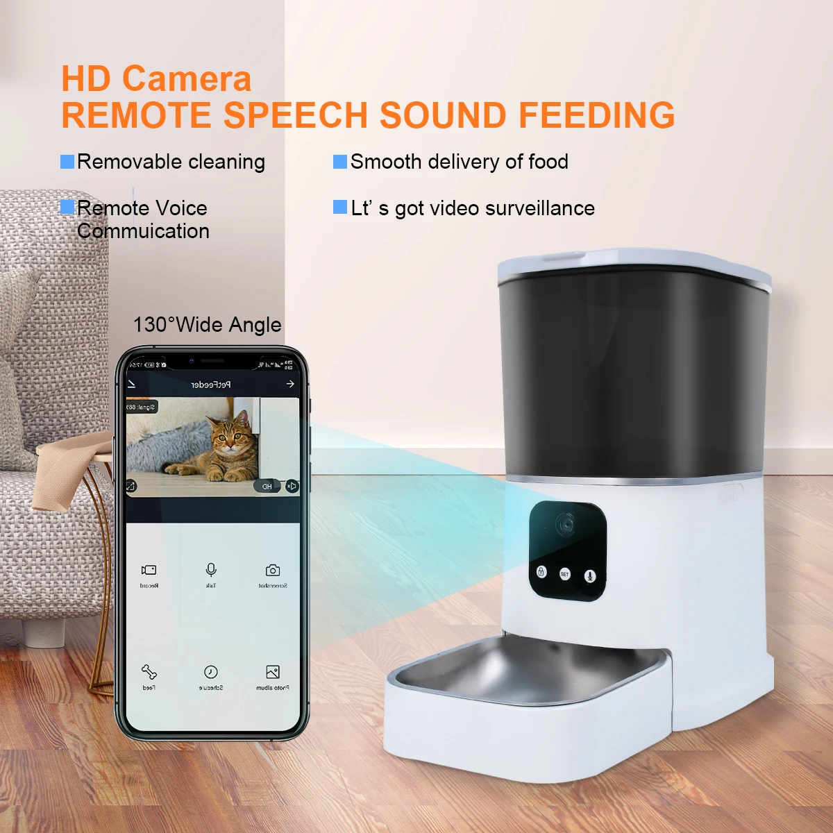 Automatic Pet Feeder with Camera - Smart & Sustainable