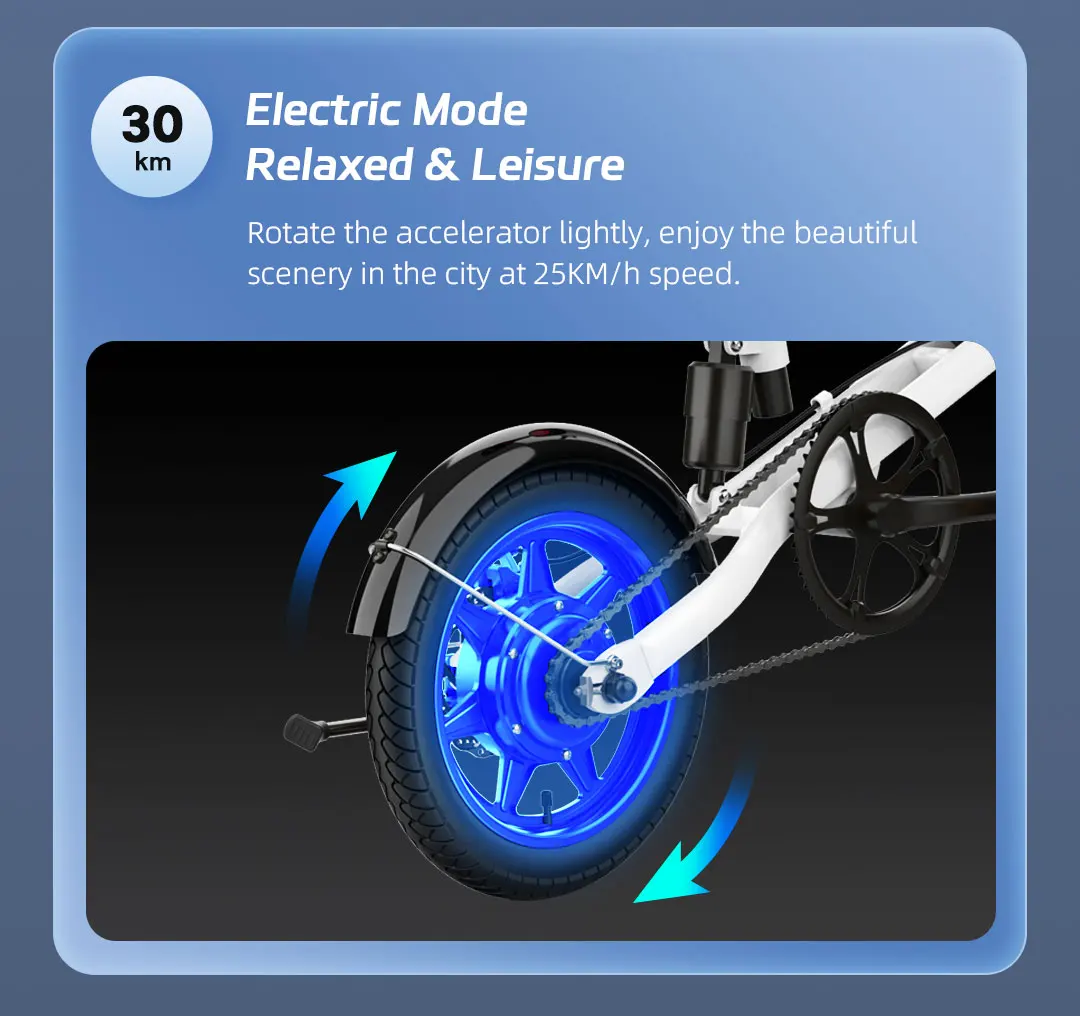 Cheap USA Warehouse Electric City Bike - 400W Folding E-bike