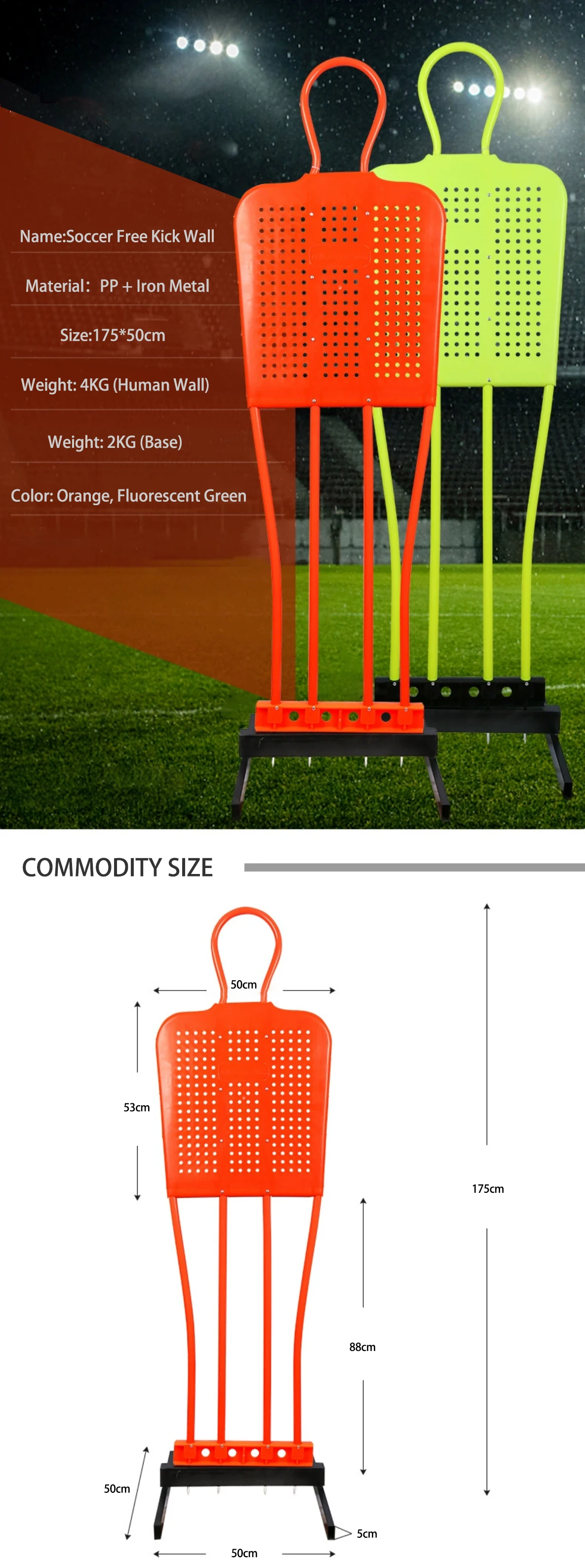 Soccer Training Dummy Soccer Free Kick Training Mannequin Portable ...