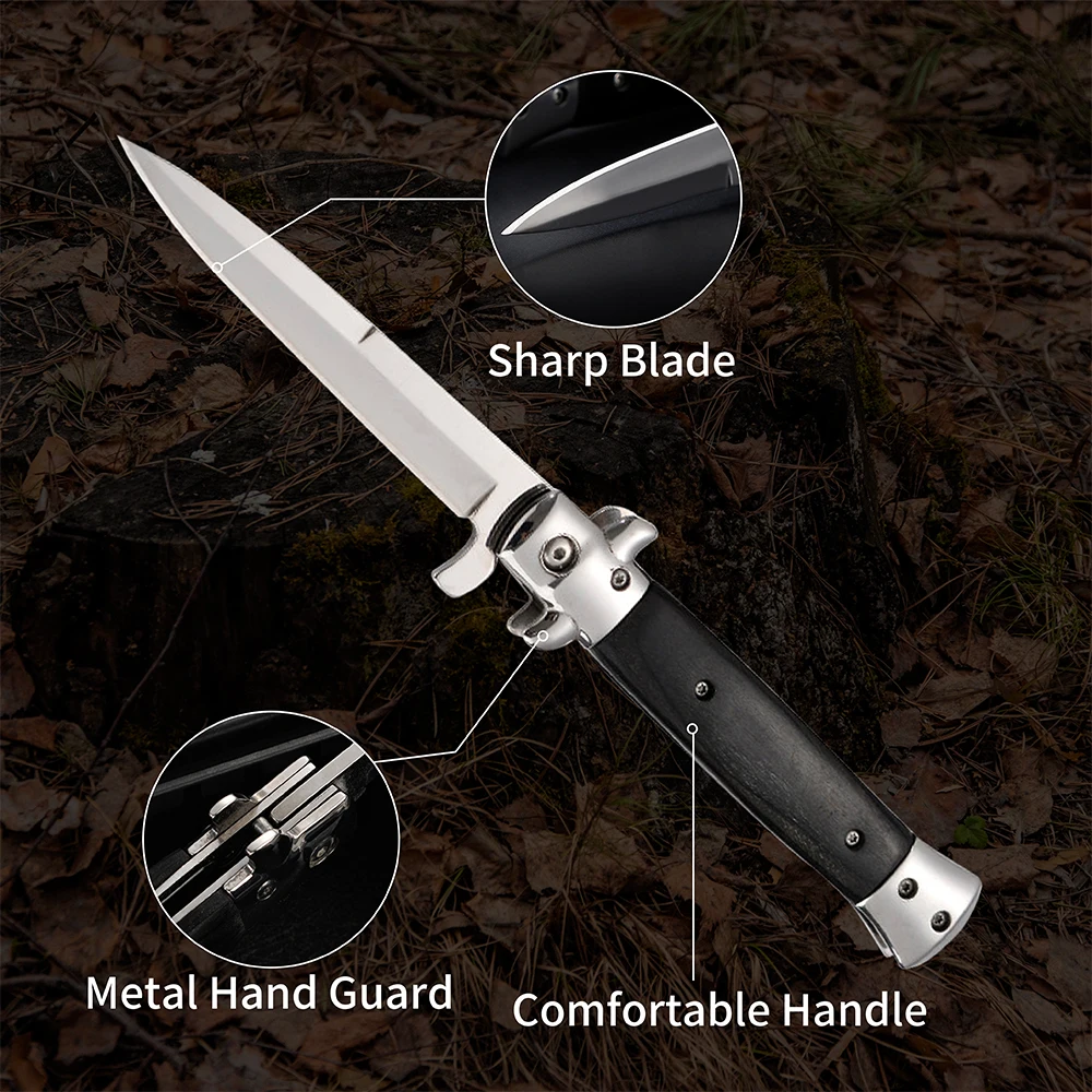 Italian Style Folding Knife - 3cr13 Stainless Steel Blade