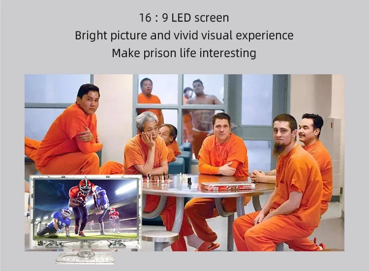 13 Inch Transparent Prison TV | LCD with Clear Remote & Hotel Mode ...