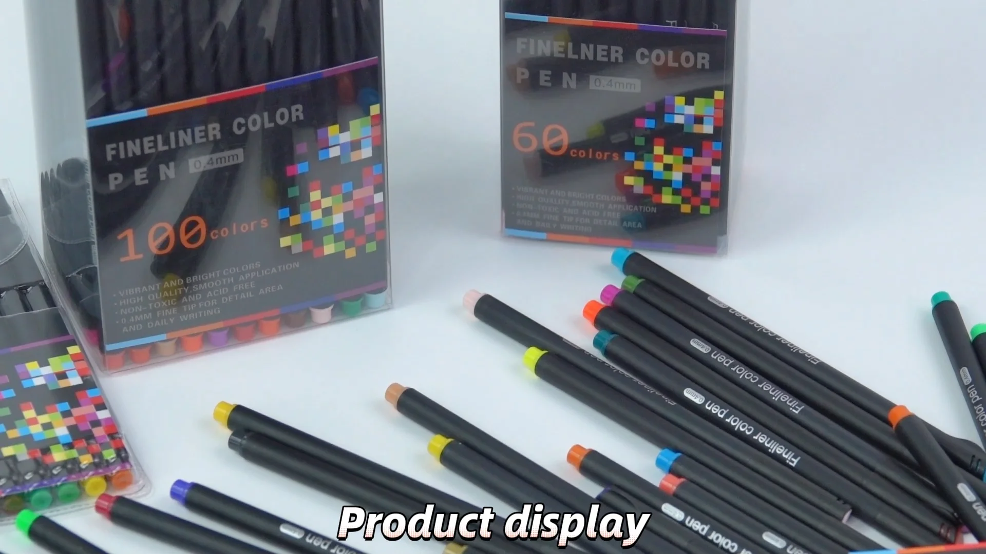 KHY Felt Black Thin Line Color Permanent Micro Finliners Fineliner ...