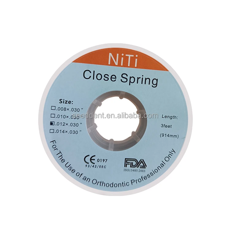 Dental Orthodontics NITI Close Spring In Spool Close Coil 3 feet ...
