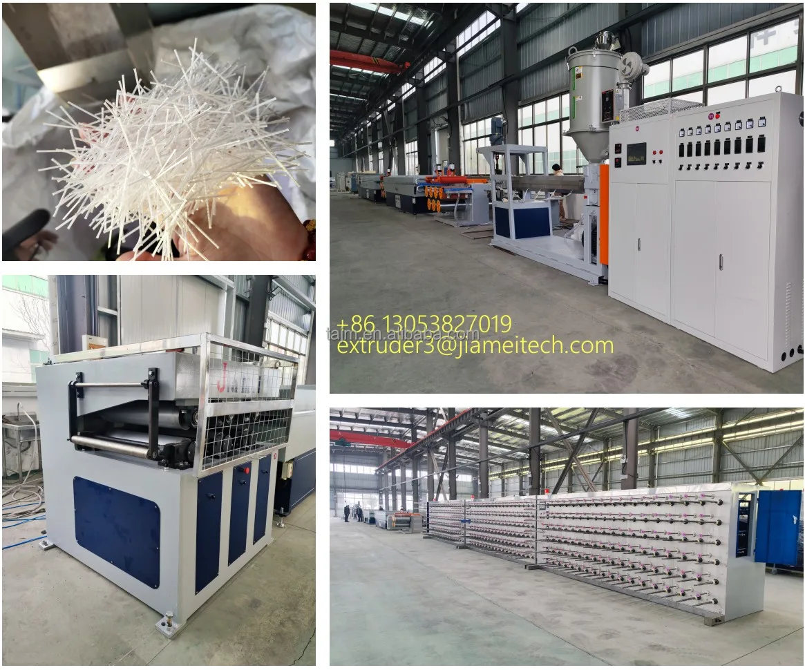 Concrete Reinforcing Polypropylene Macro Fiber Making Extruder Cutter ...