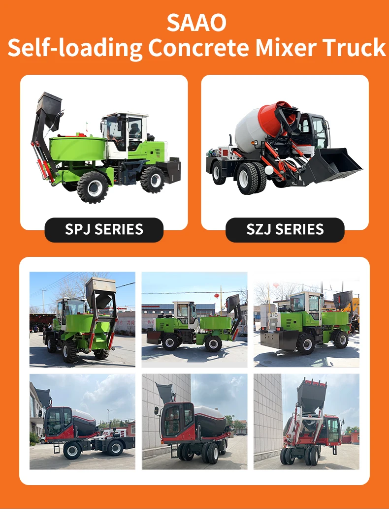 Mini Self Loading Concrete Mixers 3m3,mini Mixer Concrete Self Load ...