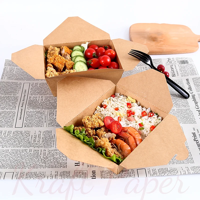 Fast Food Salad Rice Noodles Container Disposable Lunch Box Takeaway ...