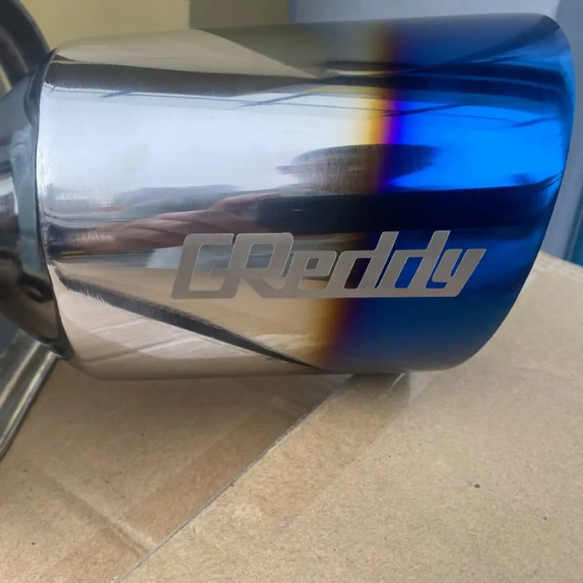 Greddy HKS Modified Exhaust Pipe Stainless Steel Tail Drum Round Drum ...