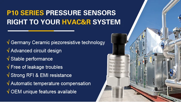 Macsensor 4-20ma Gauge Negative Negative Hvac Pressure Transducer ...