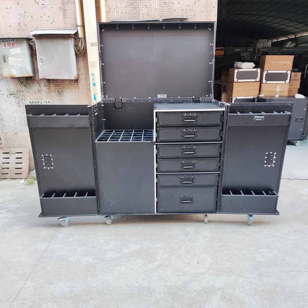 KKMARK Custom Audio AV Workbox ATA Microphone Mic Tripod Stand Tool ...