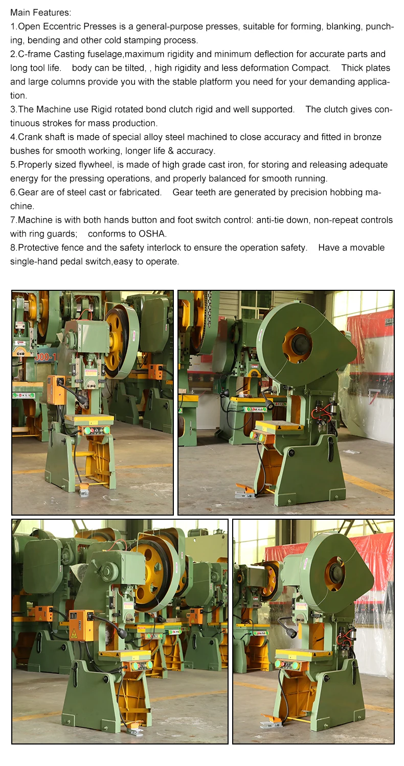 Dadi J23-16t Sheet Metal Mechanical Power Press Best Price - Buy 16 Ton ...
