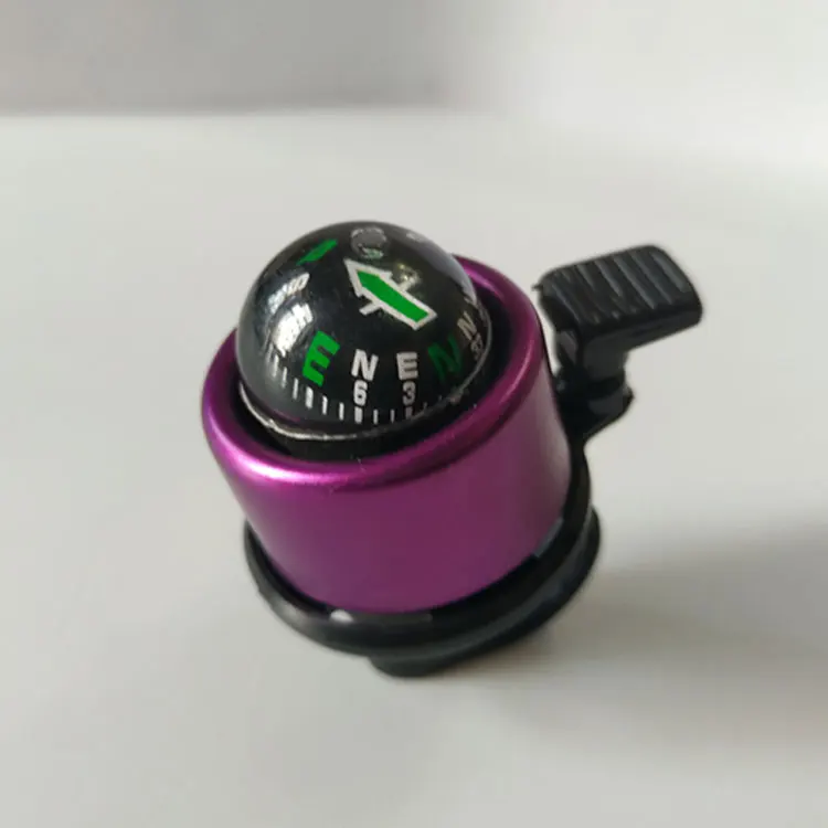 Colorful Bell Sounds Loud Aluminum Alloy Compass Mountain Bicycle Bell ...