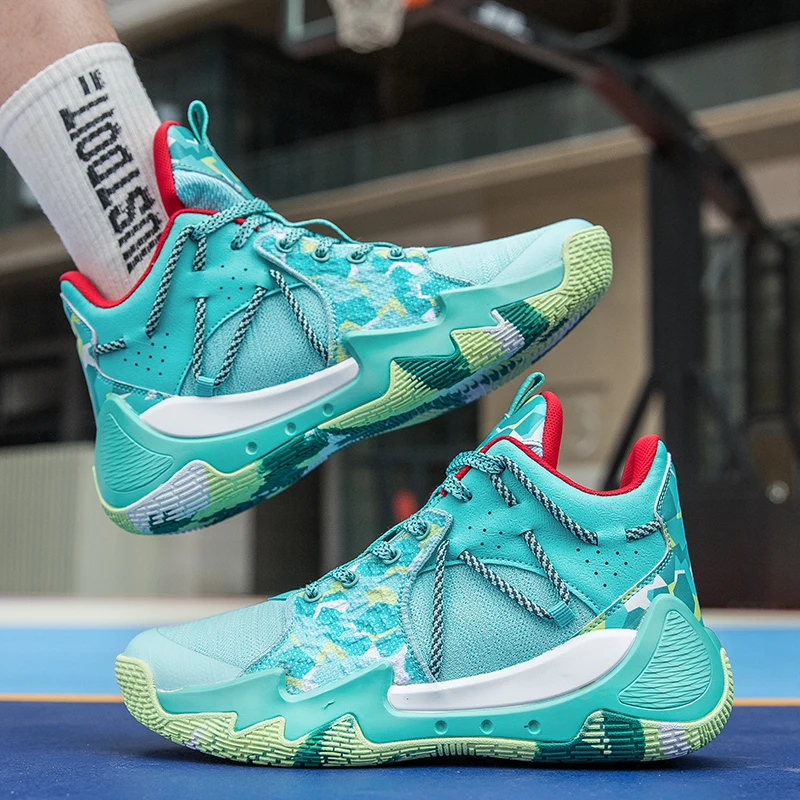 Basketball Shoes - Custom OEM Supported Anti-Slip Lightweight Men's Shoes