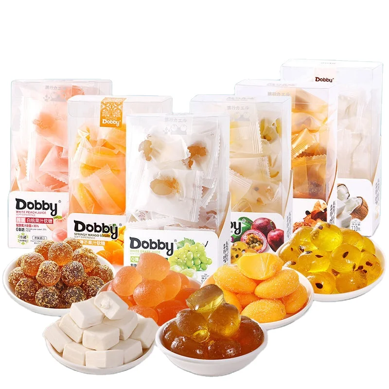 Dobby Custom Design Good Taste Soft Chewy Fruit Candy Chinese Candy ...