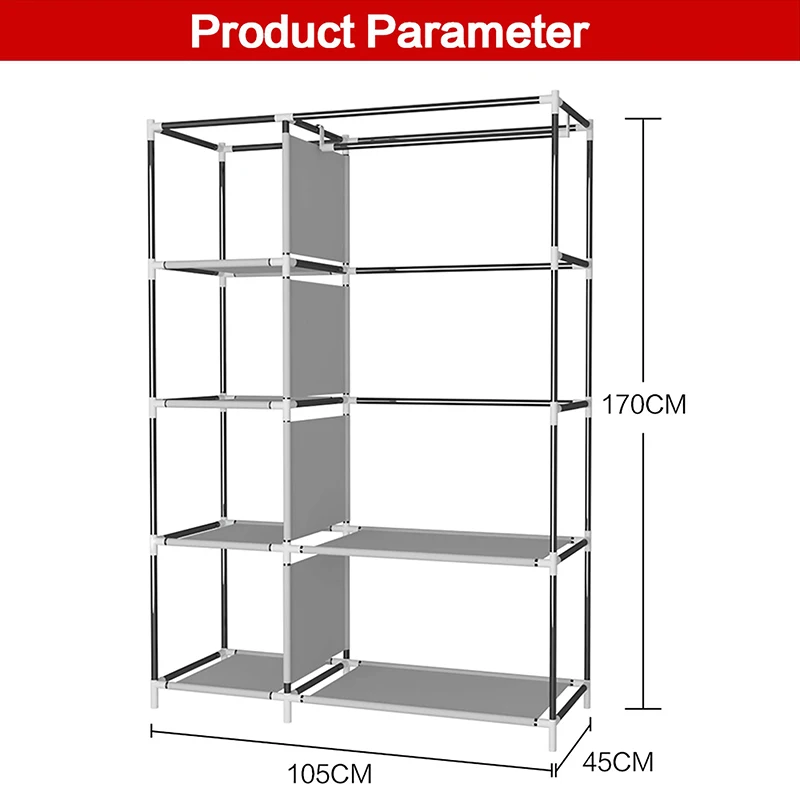 DIY Fabric Closet - Detachable Wardrobe for Living Room