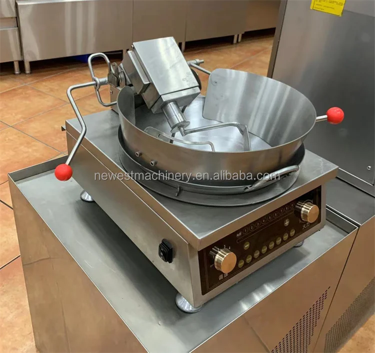 Rotating Stainless Steel Cooking Machine Robot Big Capacity Non-stick ...