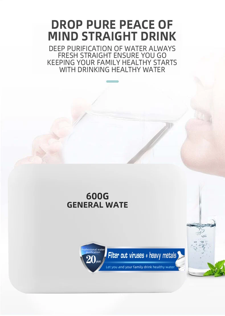 600 G Fast Flow Rate Adjust Under Sink 0.0001 Micron Membrane Ro System Home New - Buy 600g ...